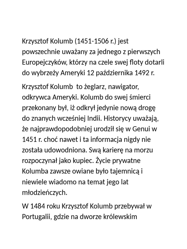 Kolumb | PDF