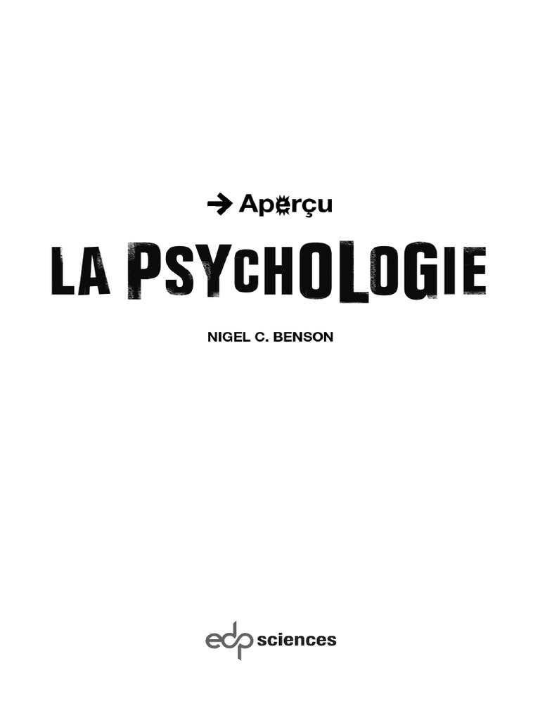 La Psychologie en Images - Nigel-C-Benson | PDF