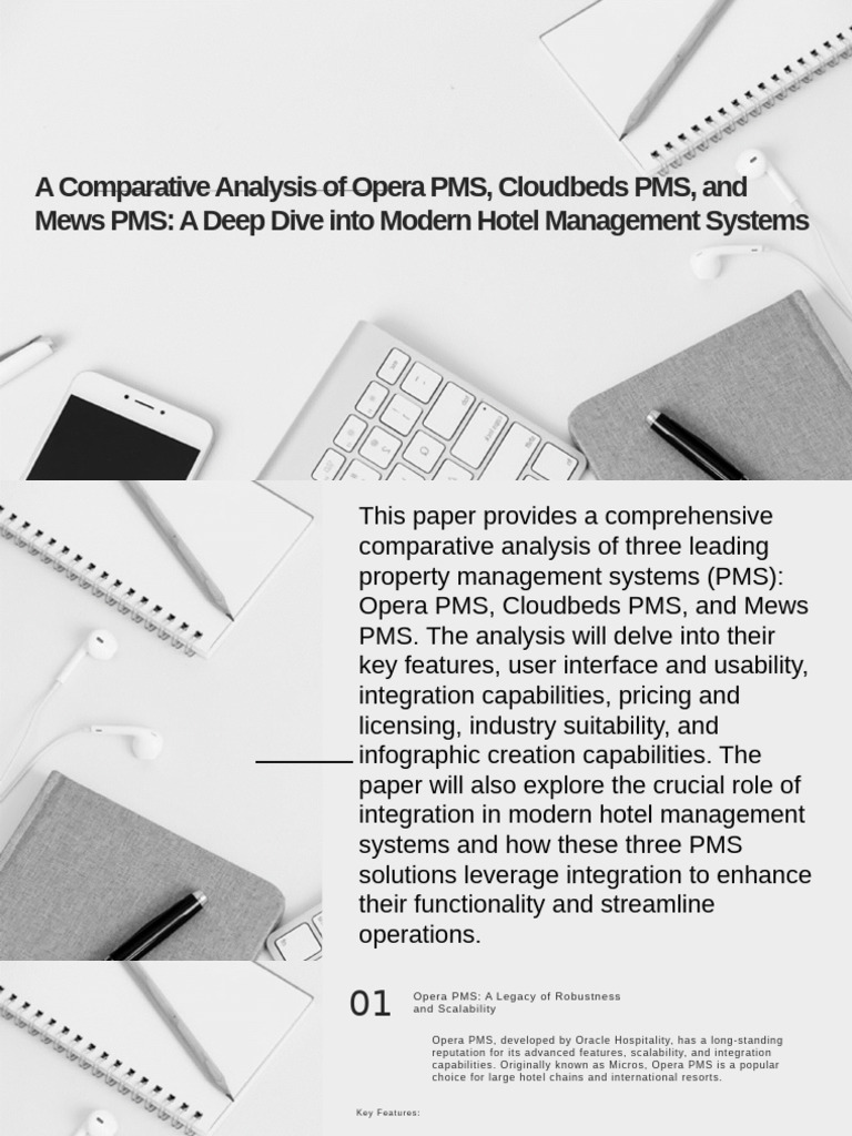A Comparative Analysis of Opera PMS, Cloudbeds PMS, and Mews PMS: A ...