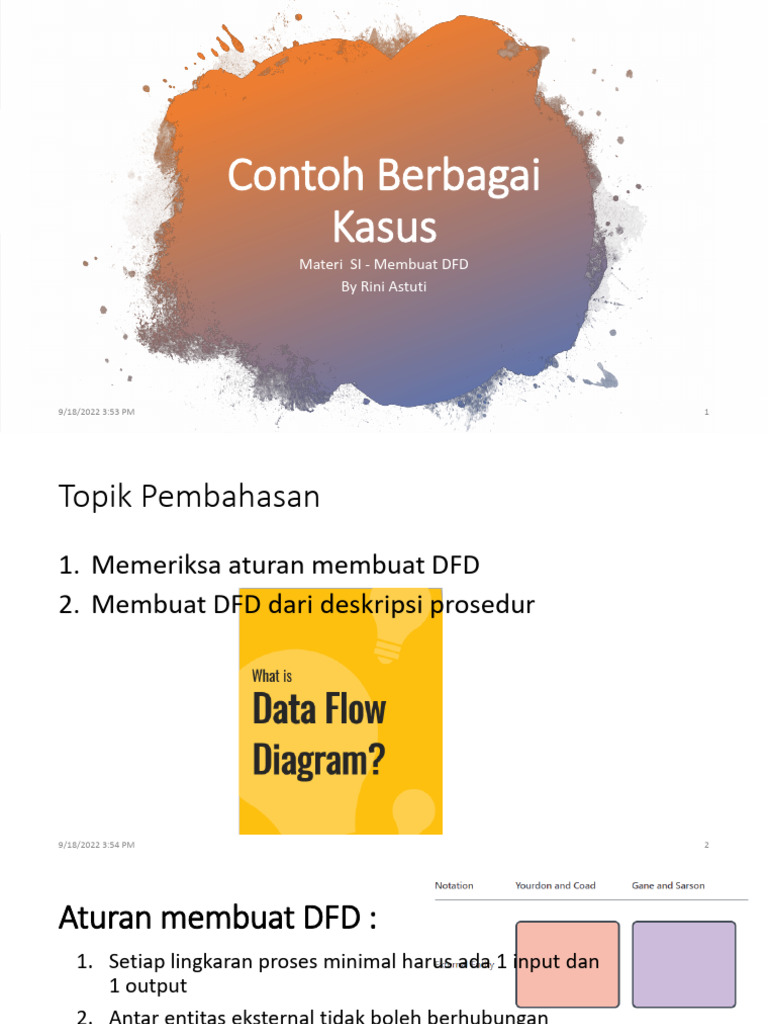 04-2 Contoh Berbagai Kasus DFD | PDF