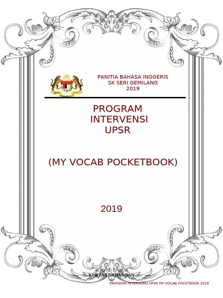 Proposal My Vocab Book | PDF