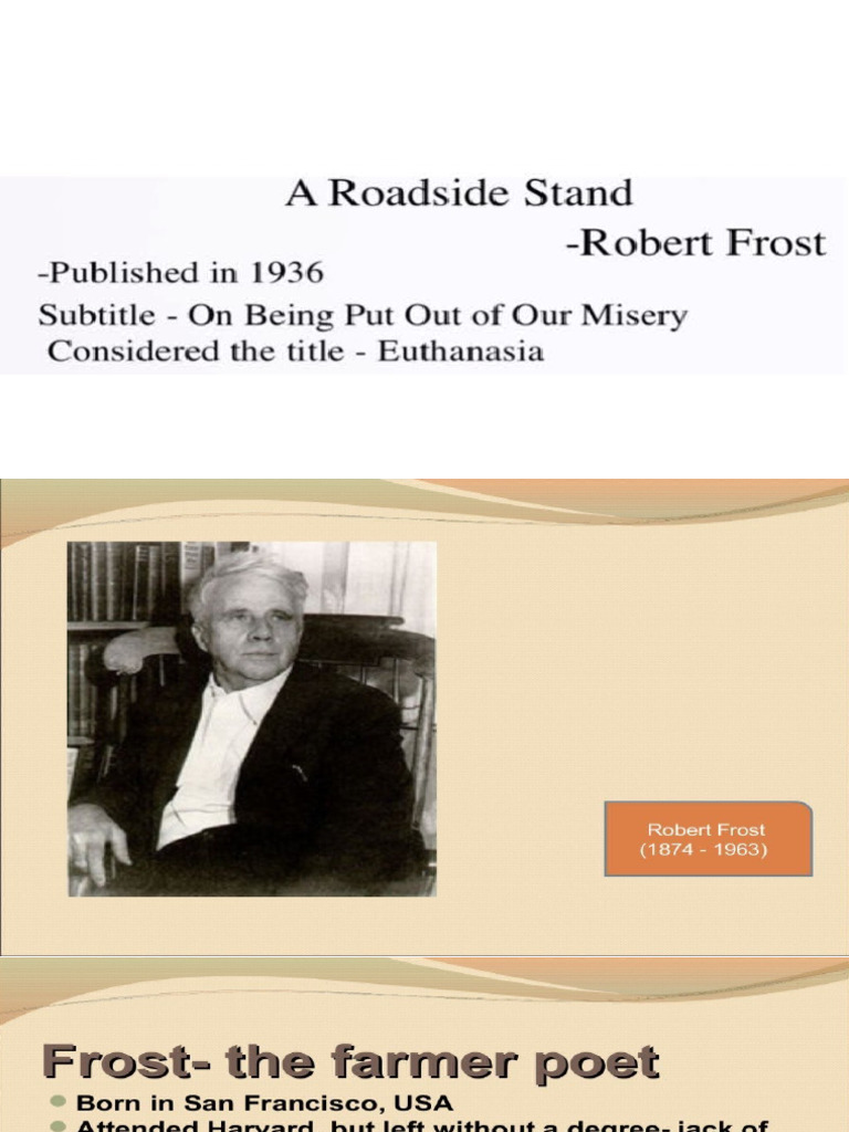 POEM - A Roadside Stand | PDF