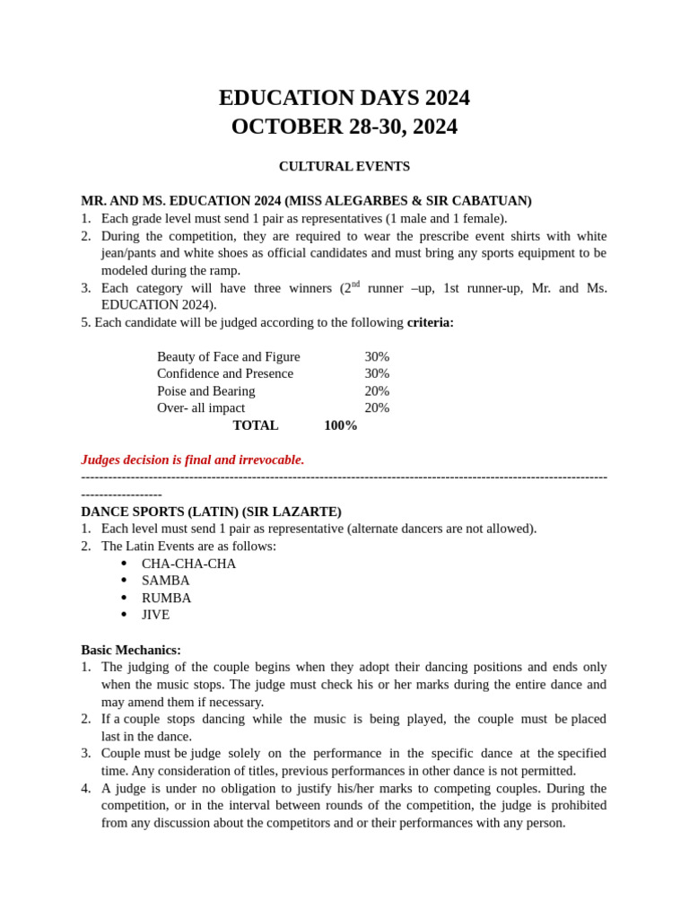 Education Days 2024 | PDF