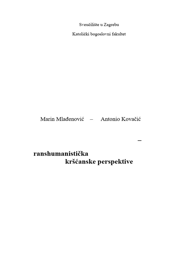 Mladenovic Kovacic Homo Deus | PDF