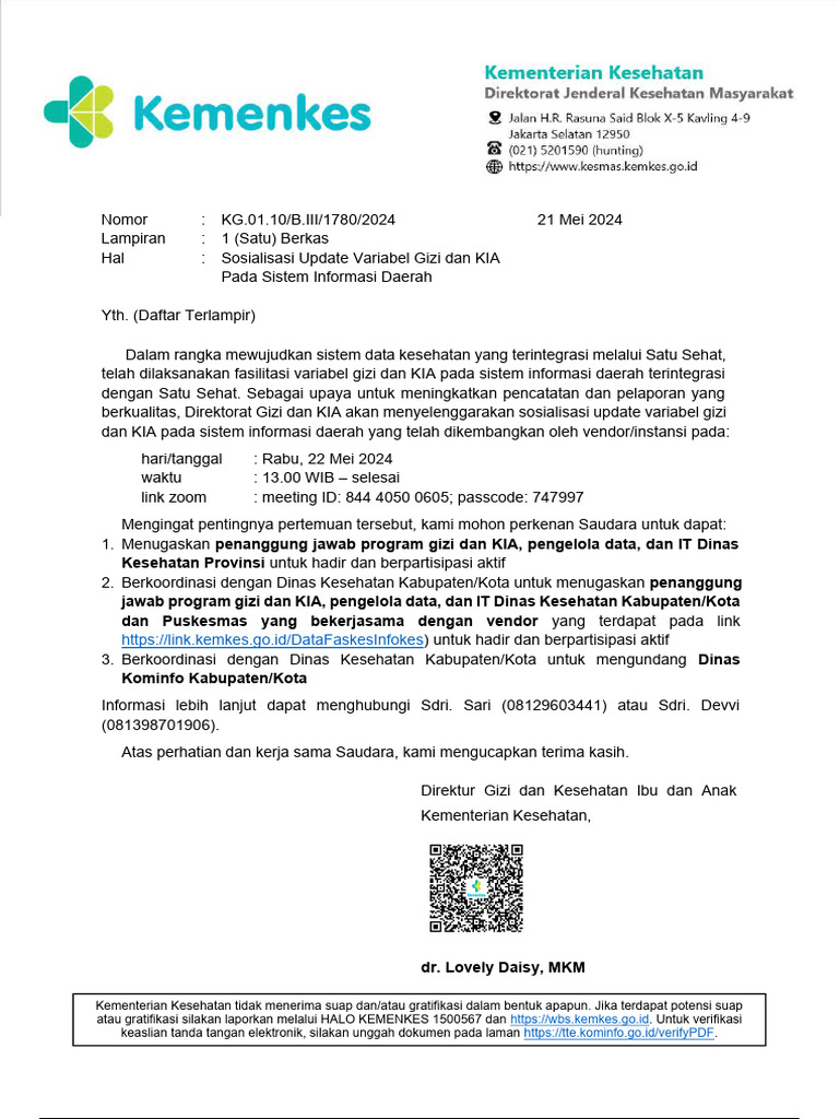 Sosialisasi Update Gizi dan KIA | PDF