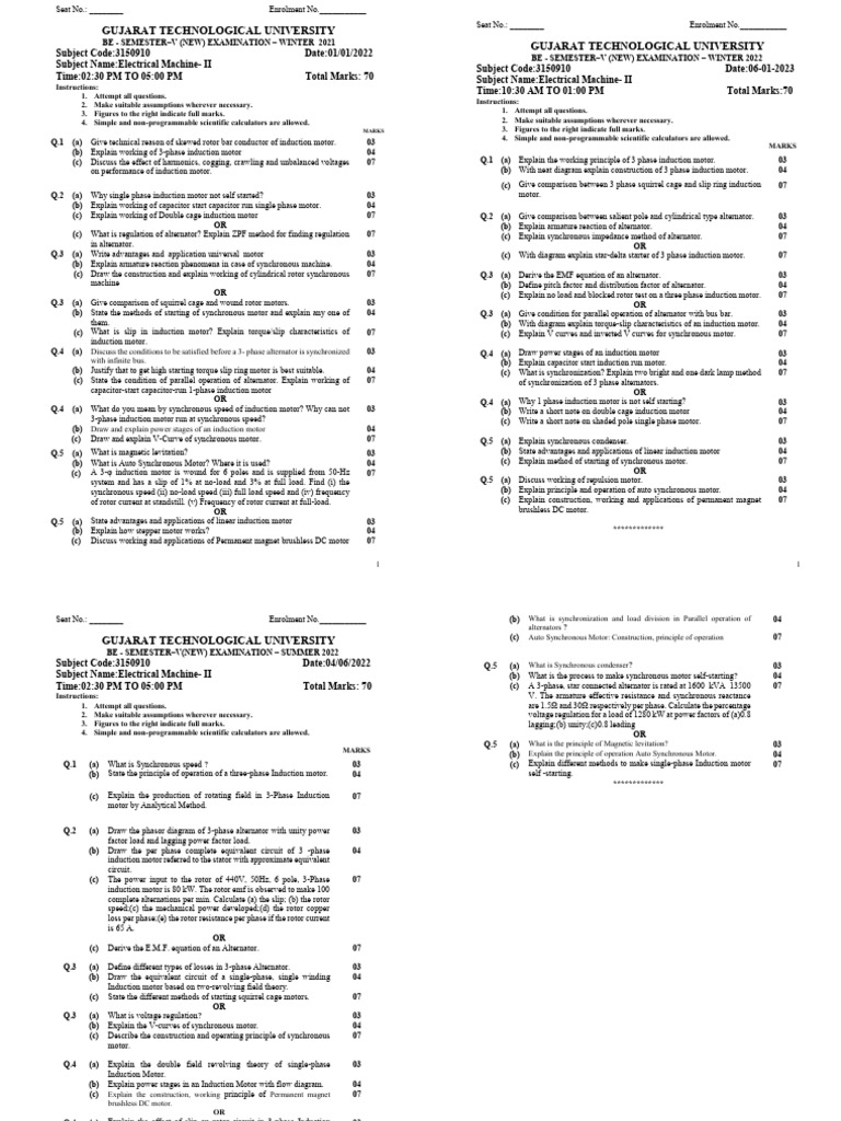 Merged | PDF | Electric Motor | Electromagnetic Induction