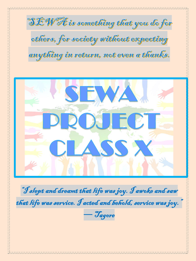 Sewa Project Grade 10 (2024-25) | PDF | Learning | Career & Growth