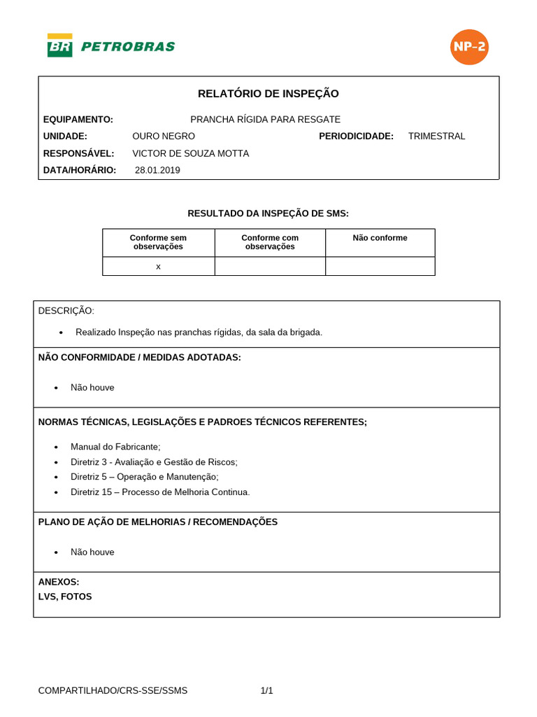 Prancha Rígida para Resgate - Ri | PDF