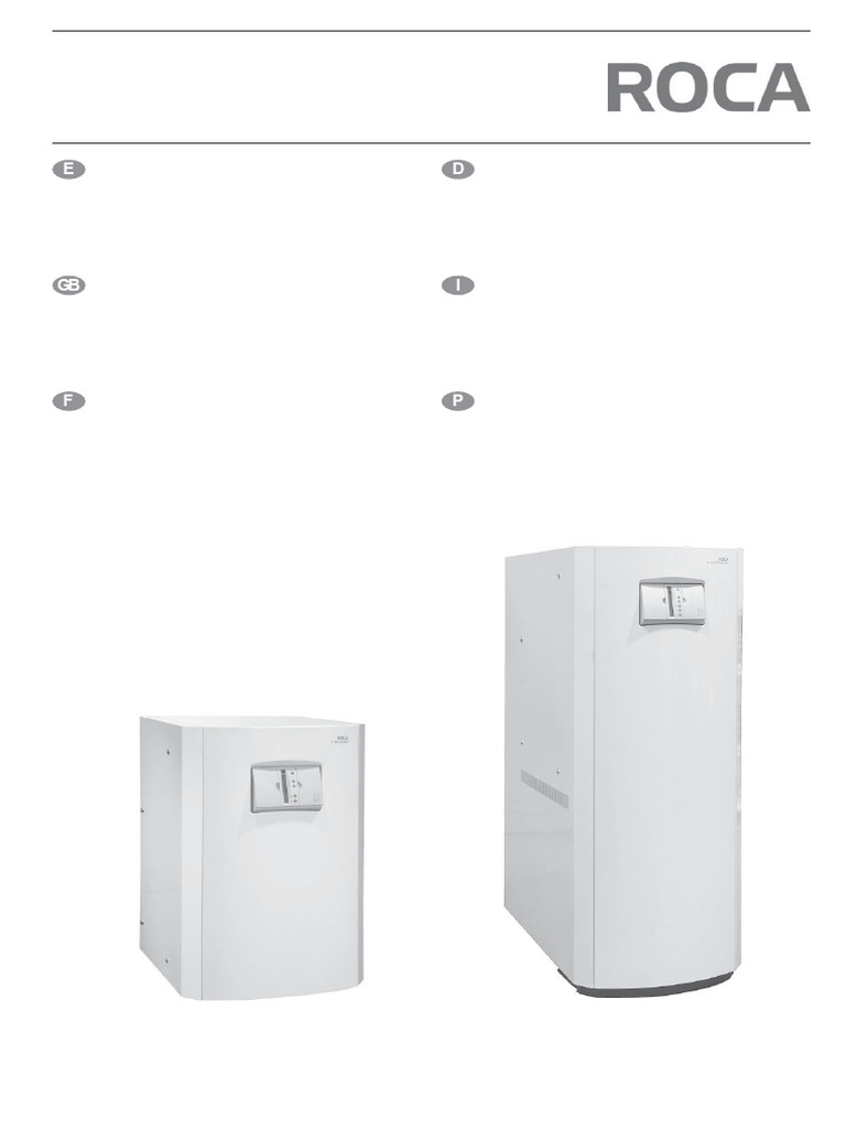 Manual de Caldera Roca G100-50 IE Confort Instalacion | PDF