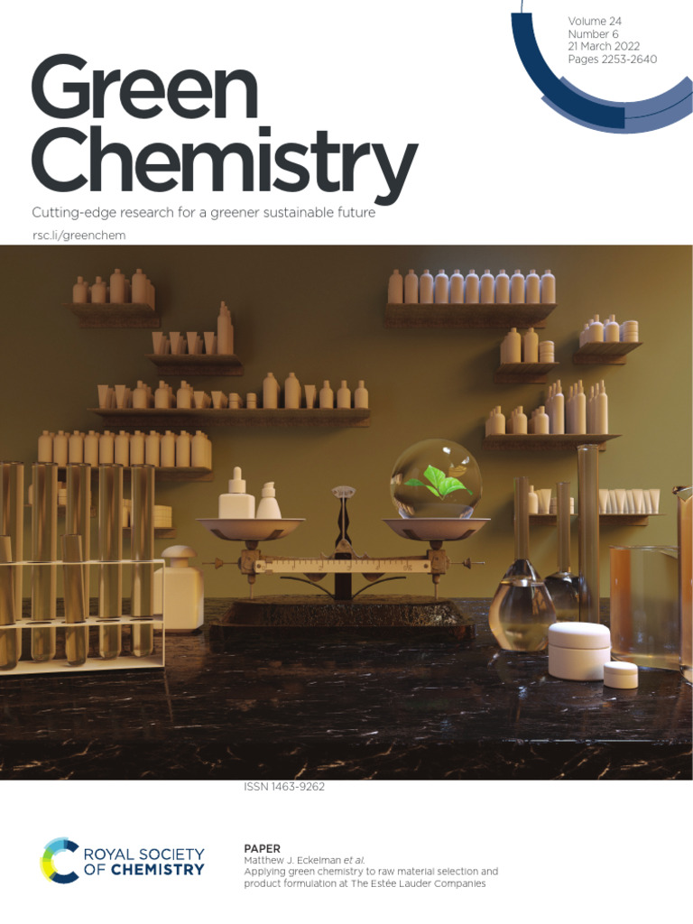 Applying Green Chemistry To Raw Material Selection and Product Formulation | PDF