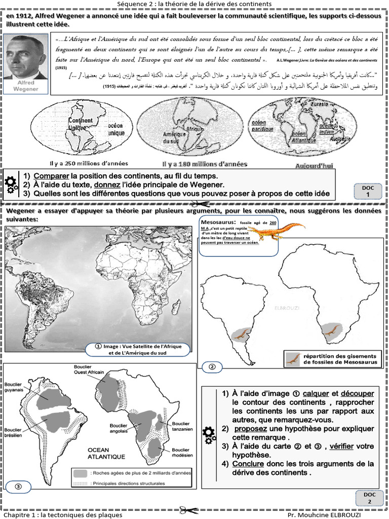 La Theorie de La Tectonique Des Plaques Serie Dexercices PDF 5 | PDF