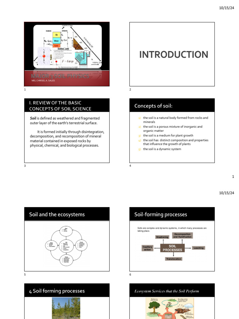 Soil Physics Chapter 1 Intro | PDF