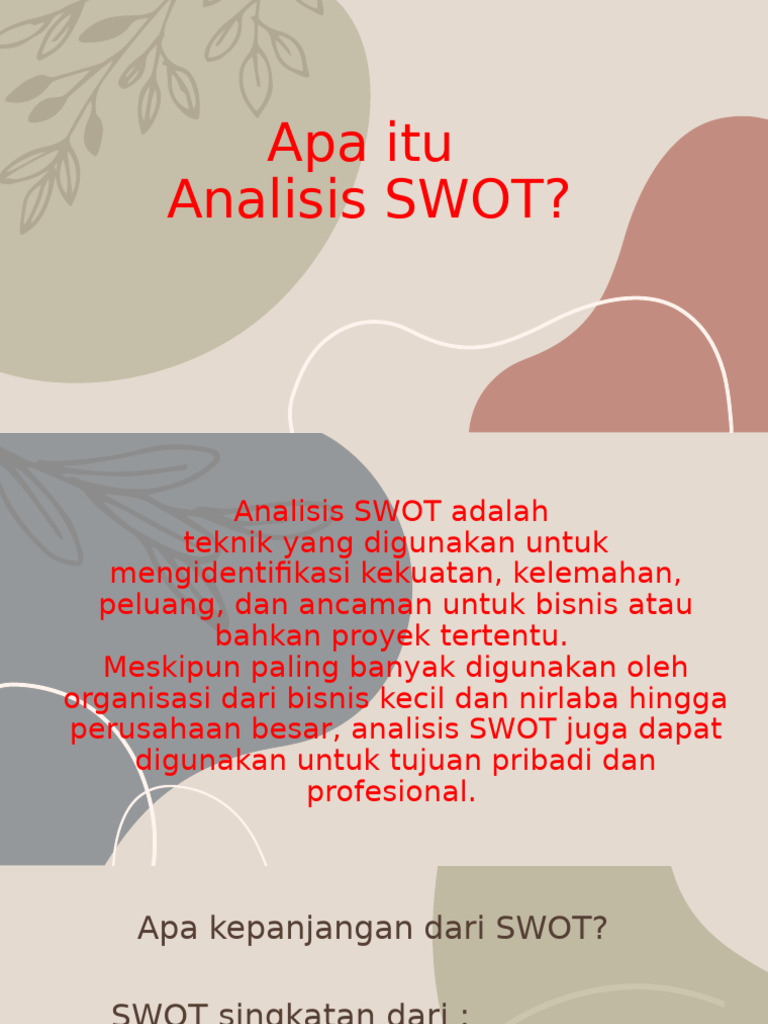 ANALISA SWOT | PDF
