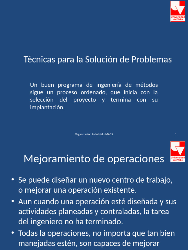 Técnicas para La Solución de Problemas | PDF