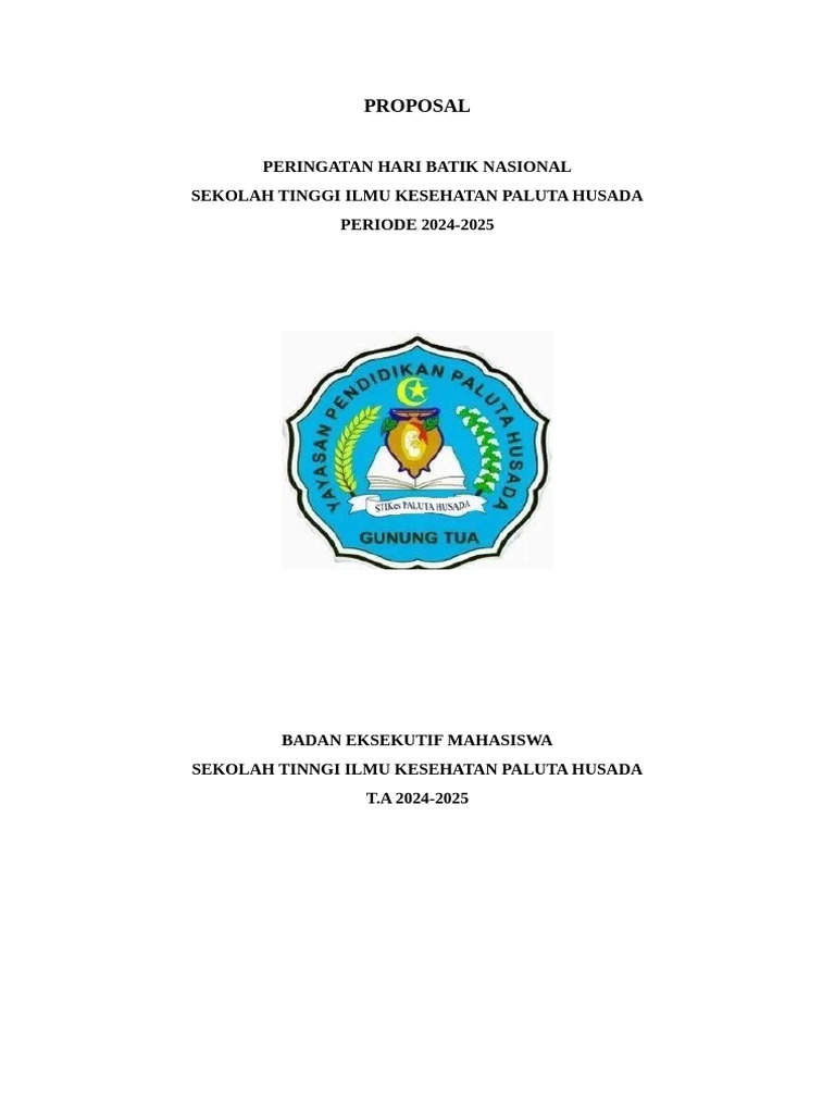 Proposal Hari Batik 2023 | PDF