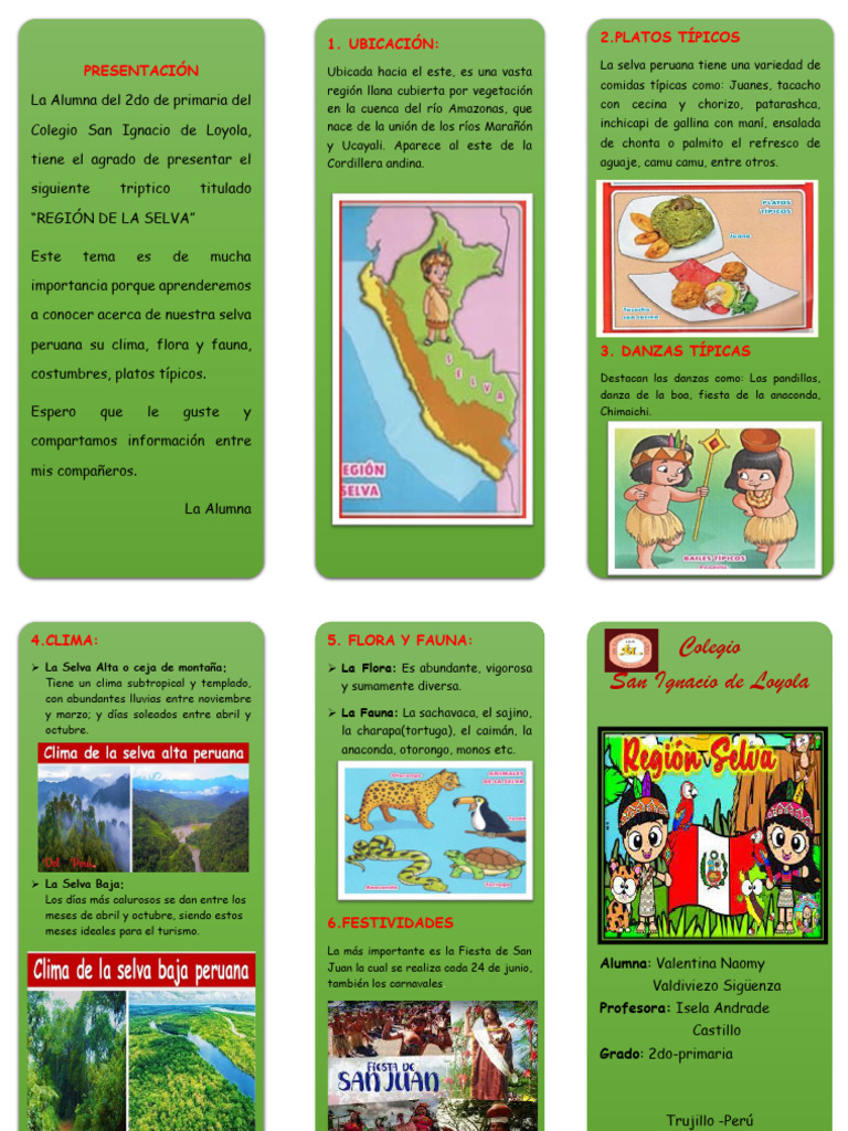 Triptico de La Selva Vicky Corregido123 | PDF