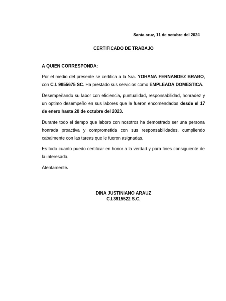 Carta Simple | PDF