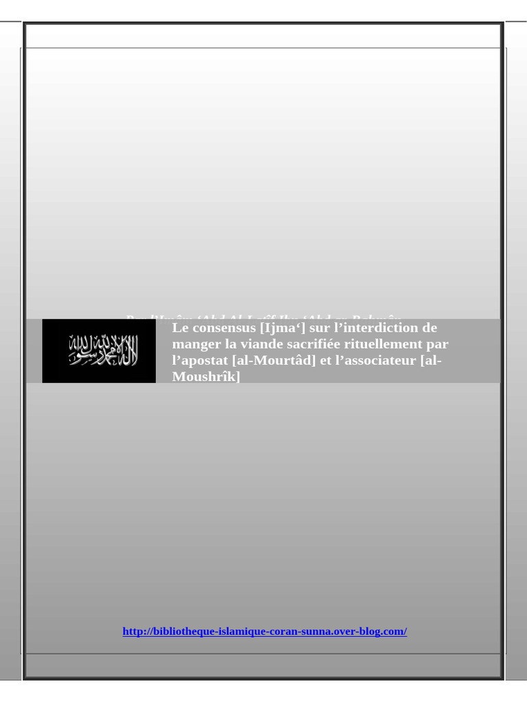 Le Consensus Sur L Interdiction de Manger La Viande | PDF