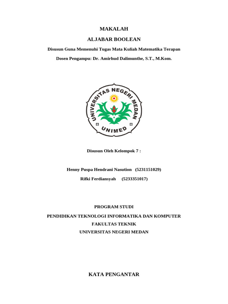 Aljabar Boolean | PDF
