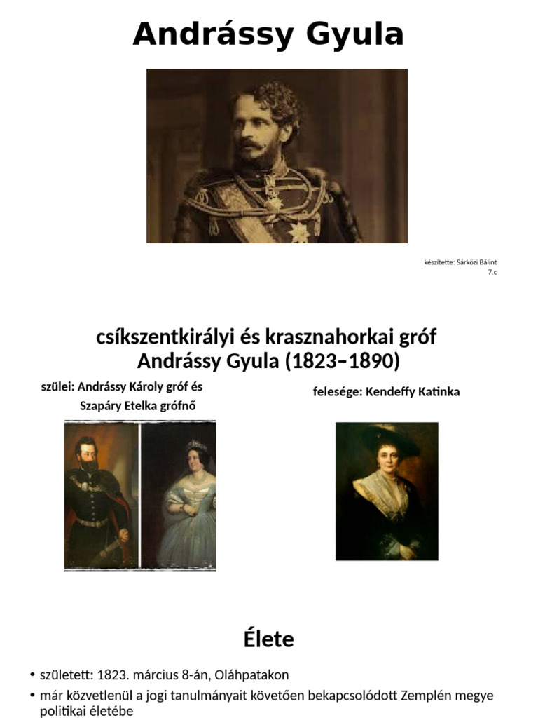 Andrássy Gyula | PDF