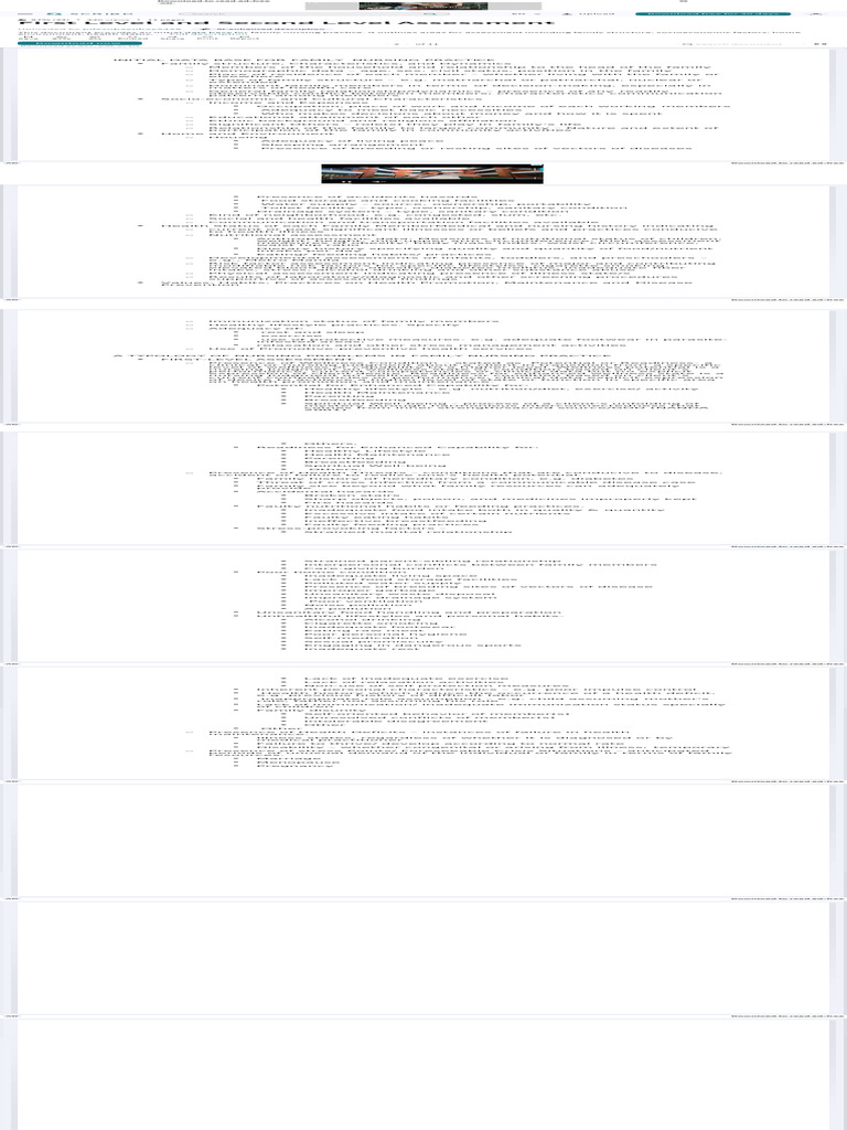 First Level and Second Level Assessment PDF Family Breastfeeding | PDF