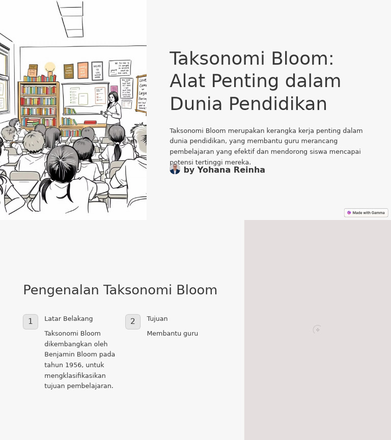 Taksonomi Bloom dalam Pendidikan Efektif | PDF