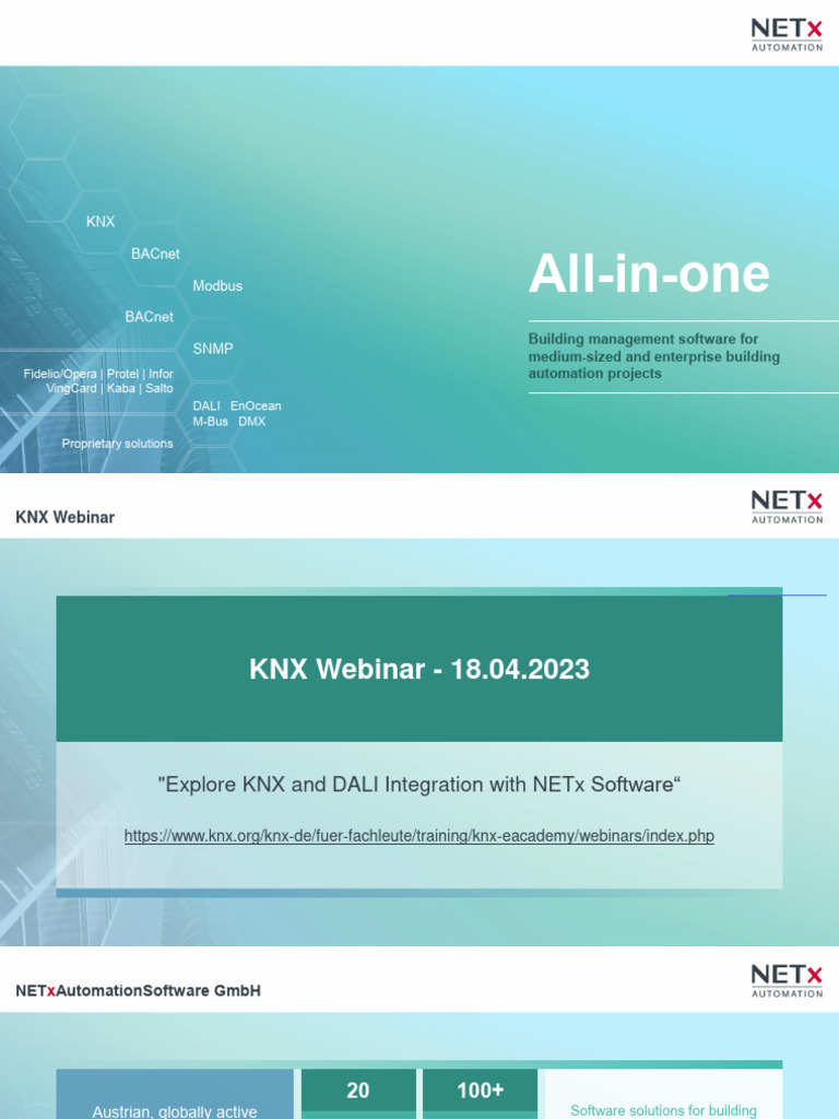 Explore KNX and DALI Integration With NETx Software | PDF | Gateway ...