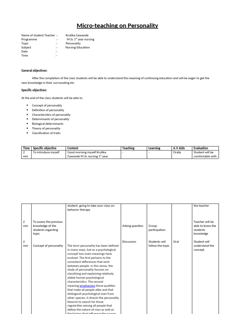 Micro teaching | PDF