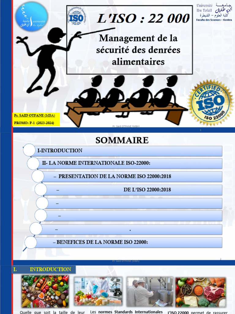 Pour Etudiants La Norme ISO 22 000 | PDF