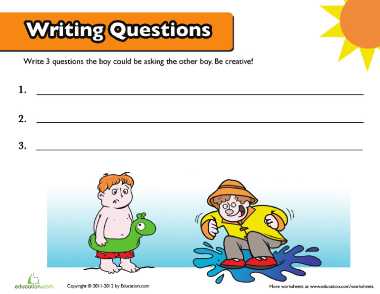 Creative Writing For Kids: Writing Questions | PDF