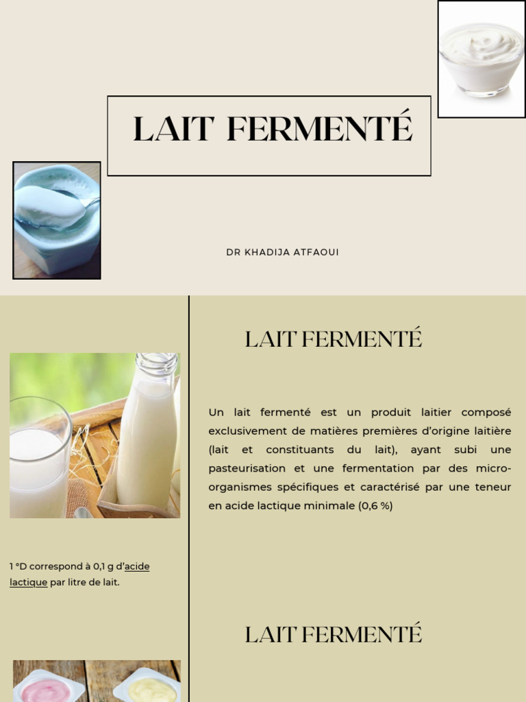 Lait Fermenté | PDF