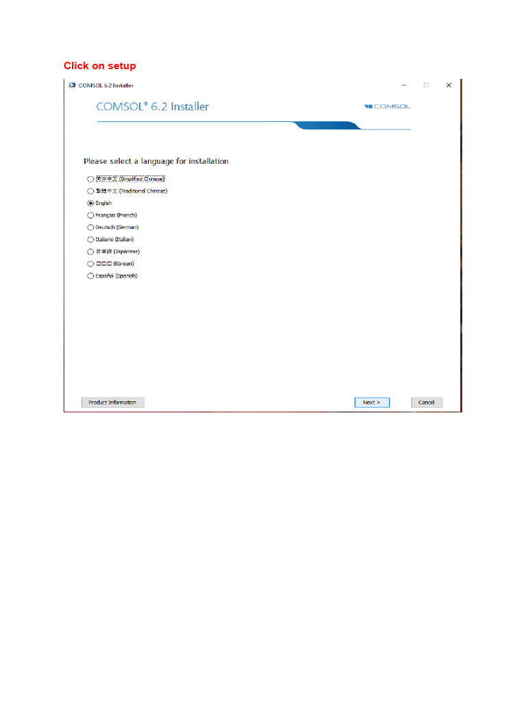 COMSOL 6.2 - Installation Process | PDF