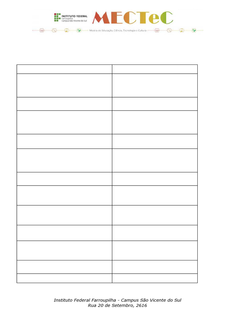 Cronograma MECTeC 2024 Retificado | PDF
