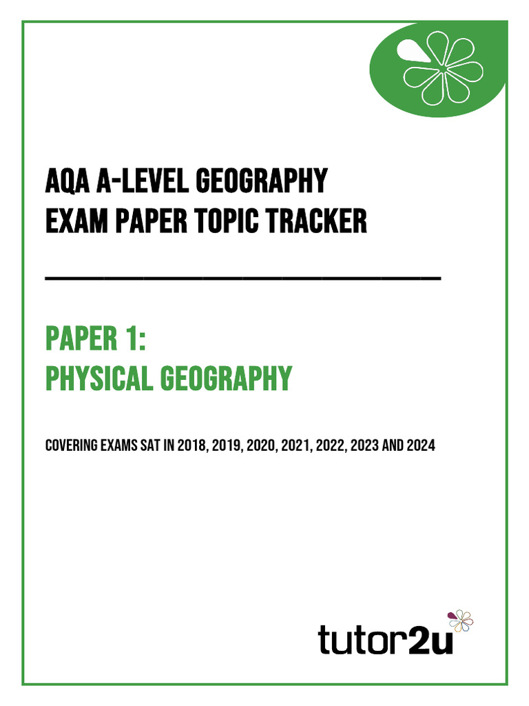 AQA A Level Topic Tracker Paper 1 Updated Sept 2024 | PDF