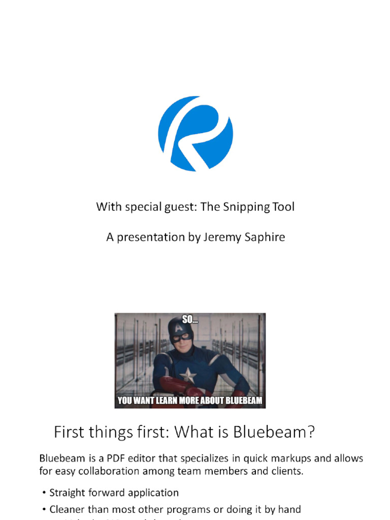 Bluebeam Presentation - Edited | PDF