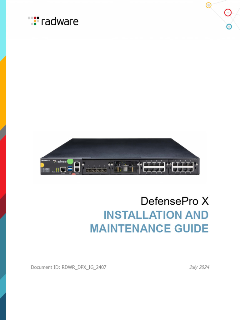DefensePro v10!6!0-0 Installation Guide | PDF