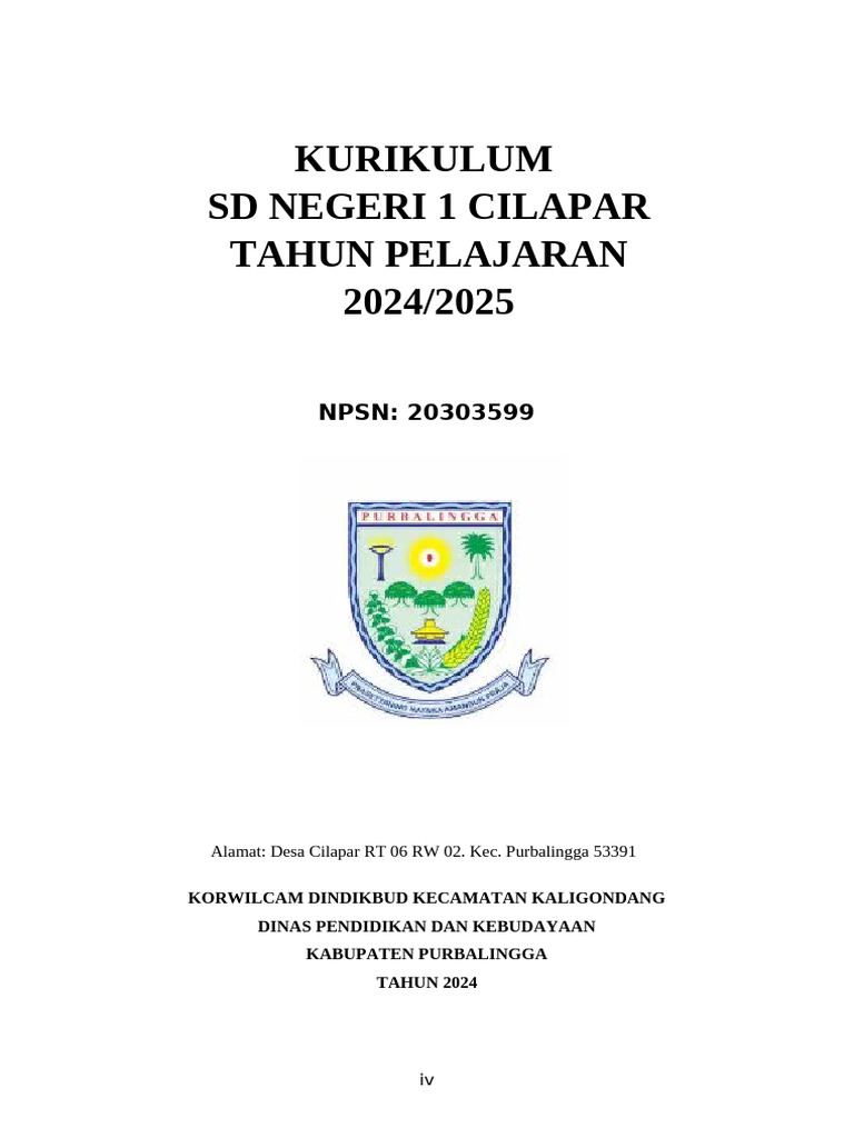 Daftar Isi Kosp SDN 2 Kalikatp 24-25 | PDF