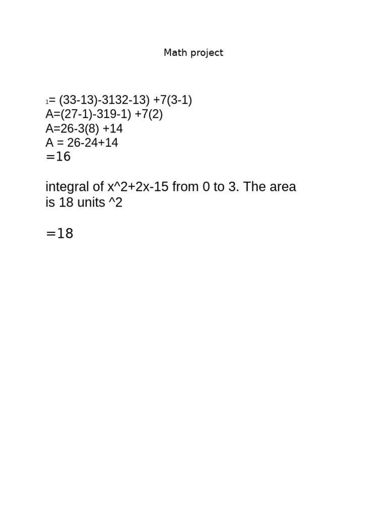 Math Project | PDF