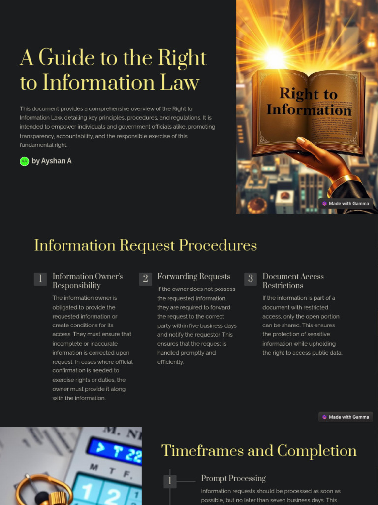 A Guide To The Right To Information Law | PDF | Freedom Of Information ...