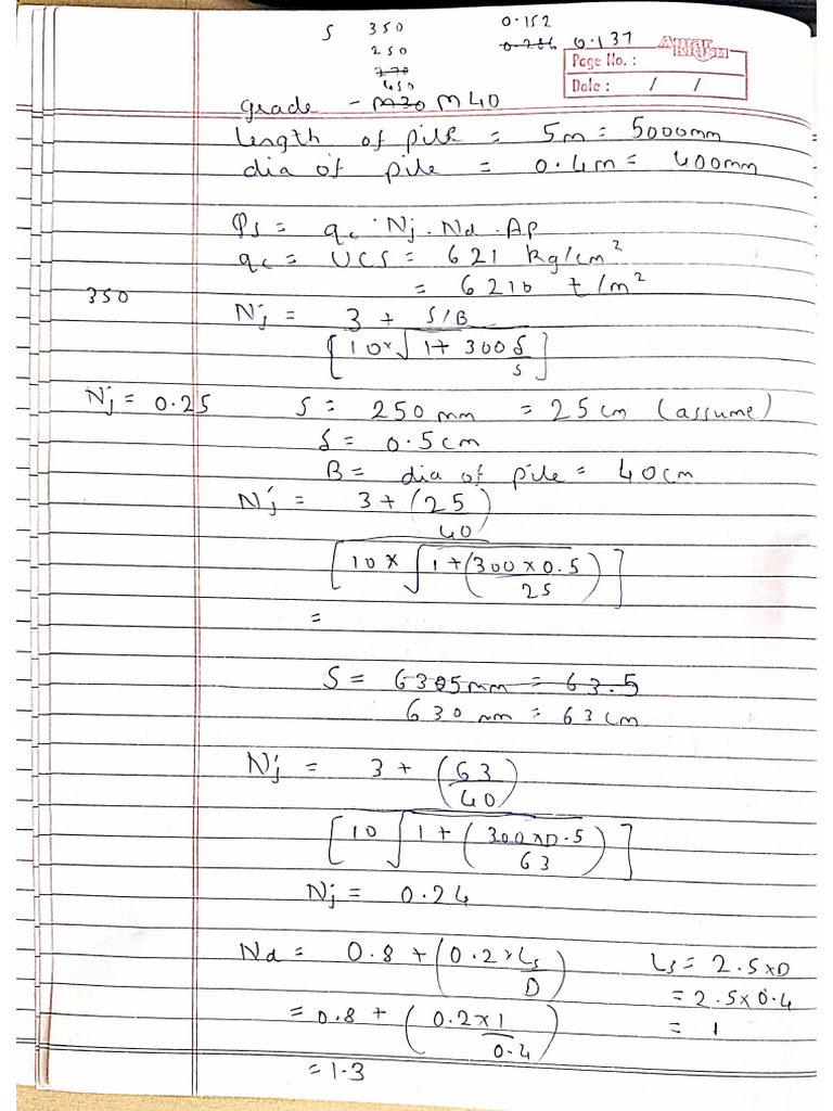 Geotech Pile Design | PDF