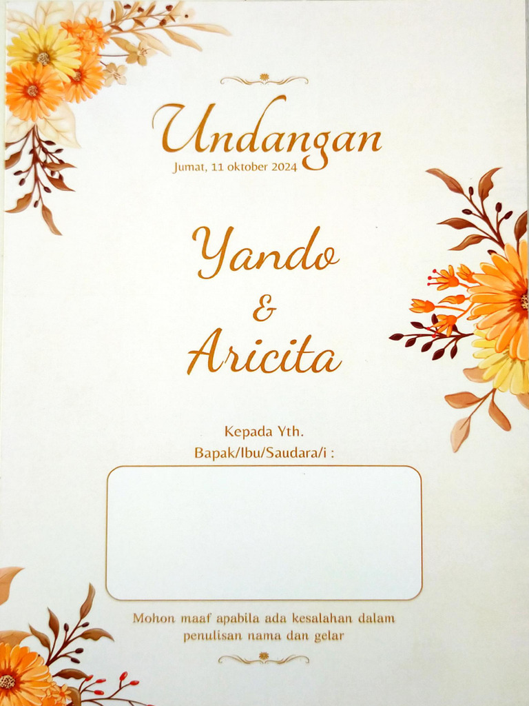 Contoh Undangan | PDF