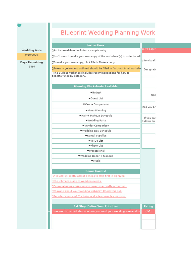 Plan Wedding New | PDF