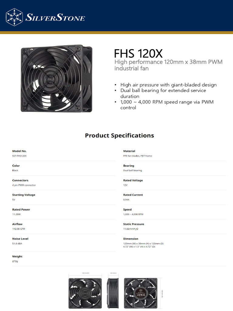 SilverStone FHS 120X | PDF