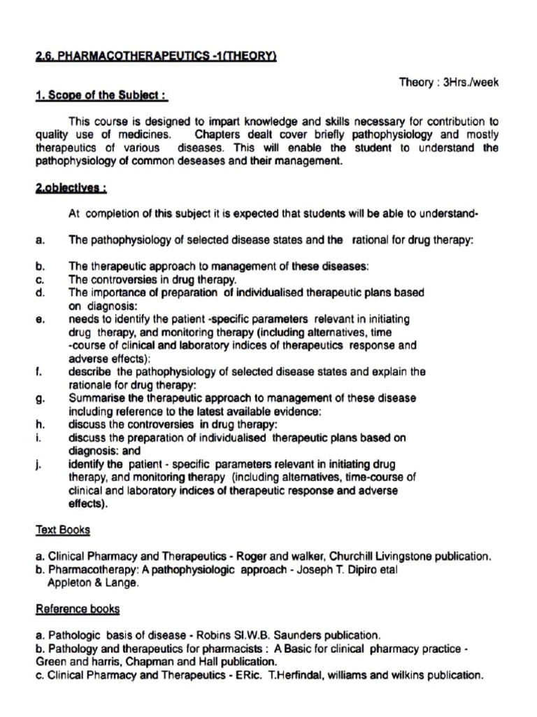 Pharmaco Therapeutics | PDF