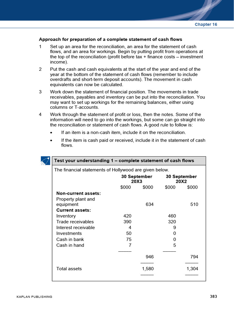 Cash Flow Question 1 | PDF