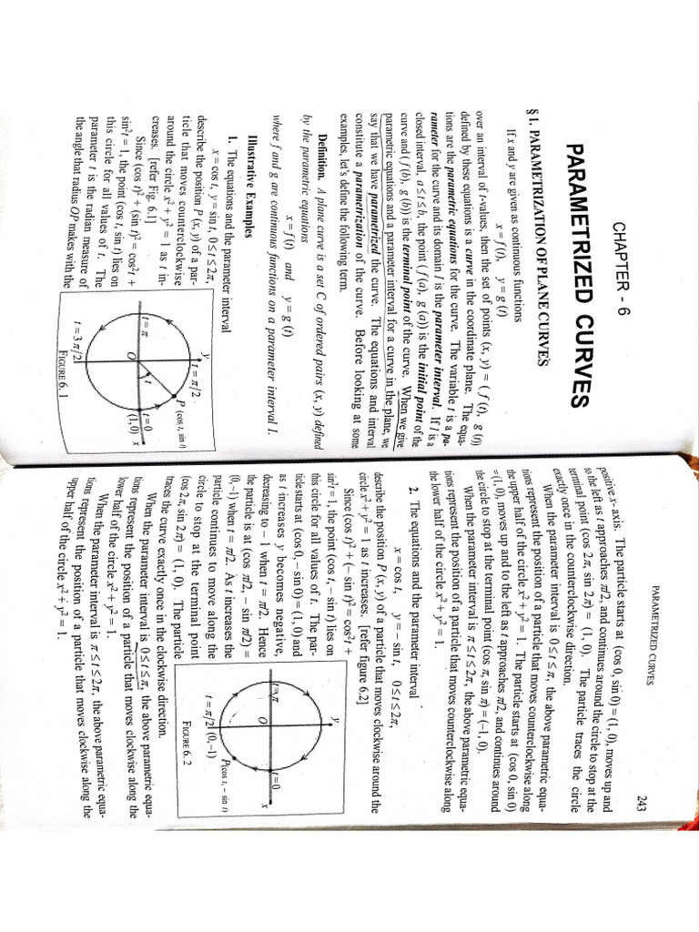 Parametrized Curves Pdf