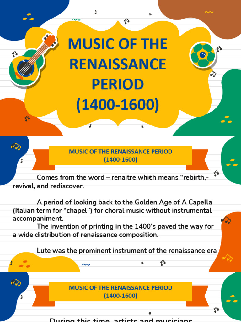 Music- Renaissance Period | PDF
