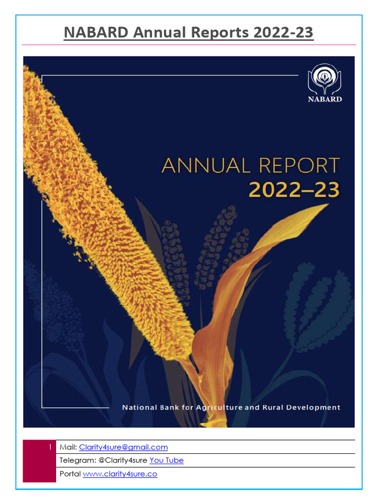 NABARD Annual Report 2022 23 F Lyst1715744825610 | PDF