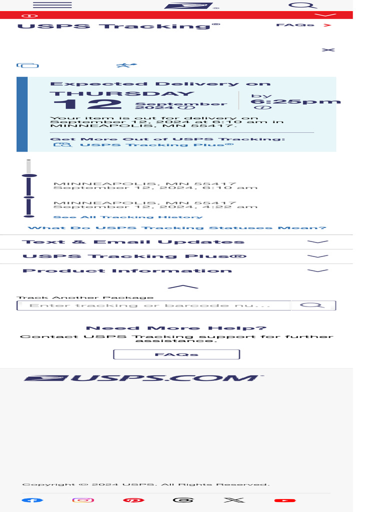 USPS Tracking® Results | PDF | Written Communication | Freight Transport