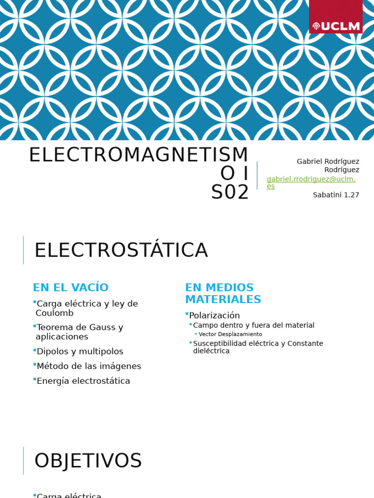 EM1 S02 Electrostatics 1 Moodle | PDF